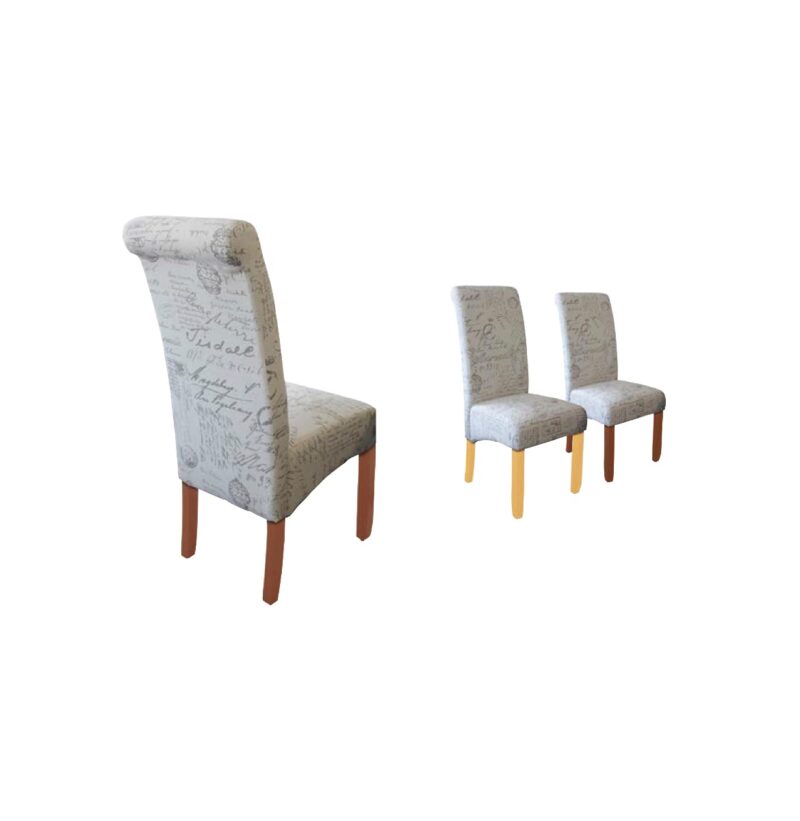Rio Dining Chair Script Fabric – Oz Furniture
